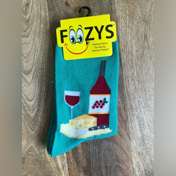 Foozys | Accessories | Foozys Wine And Cheese Socks | Poshmark